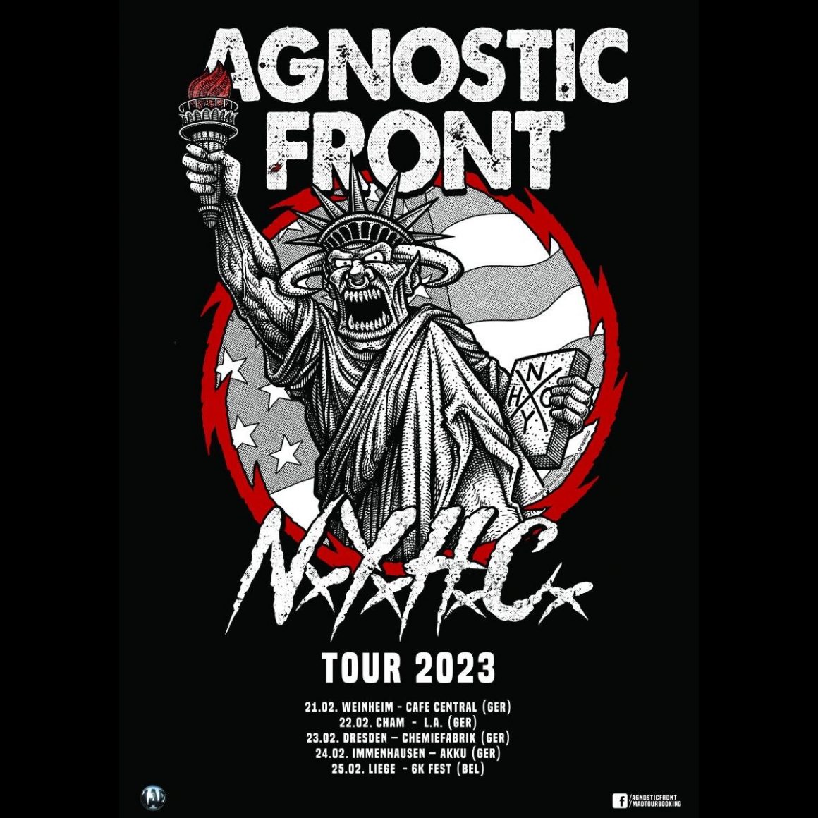 AGNOSTIC FRONT: neue Termine für die "NxYxHxCx"-Tour 2023 - u.a ...