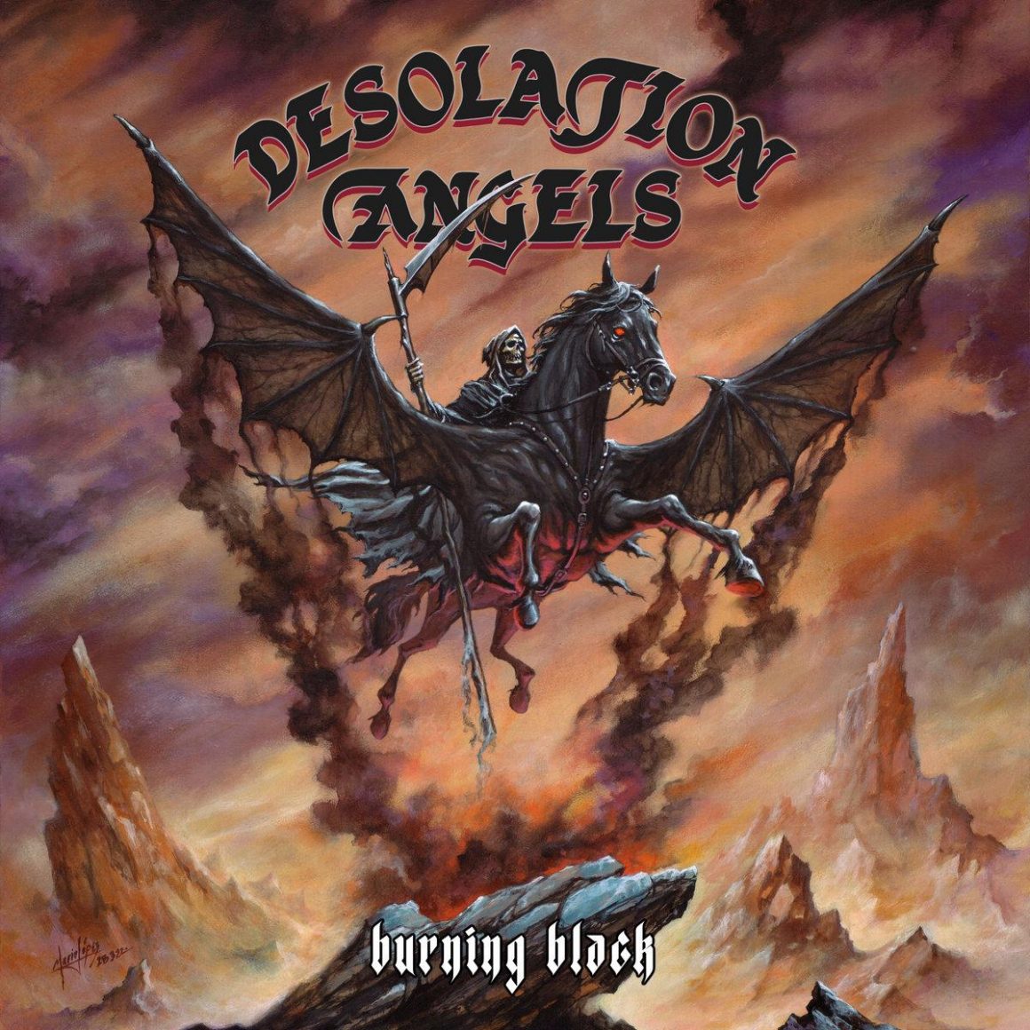 DESOLATION ANGELS: neues NWOBHM Album "Burning Black" | News | vampster ...