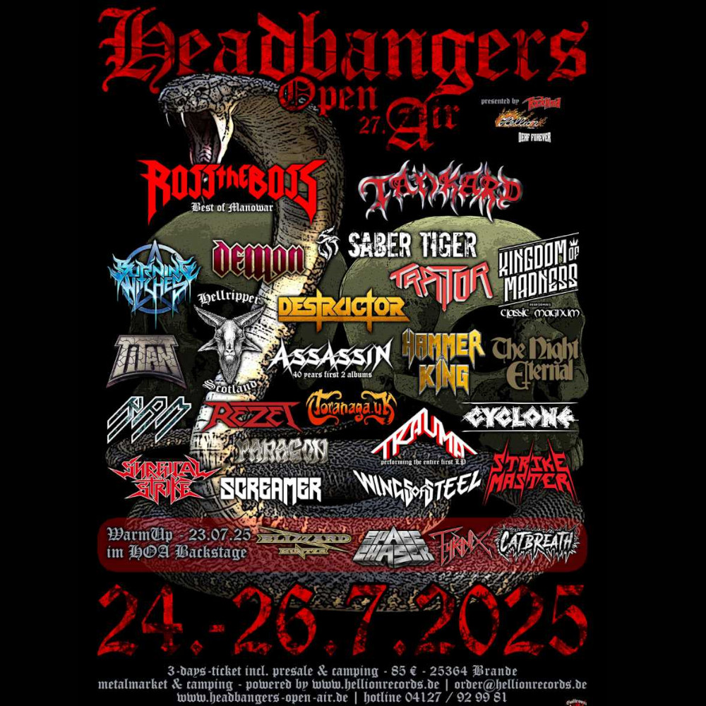 HEADBANGERS OPEN AIR: weitere Bands für 2025 angekündigt | Festival ...