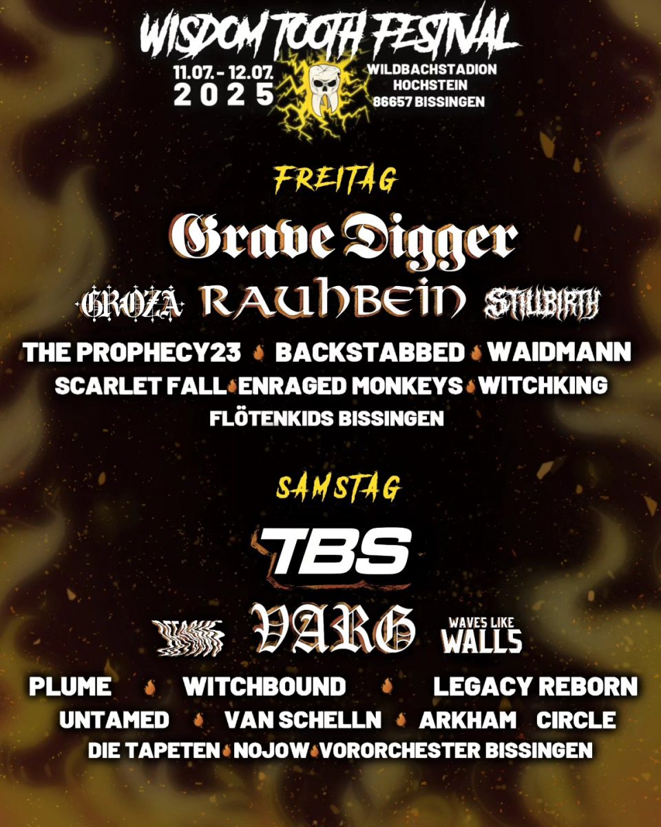 WISDOM TOOTH FESTIVAL 2025: Running Order - alle Bands und Spielzeiten ...
