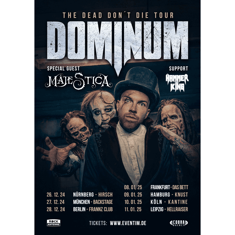 DOMINUM, MAJESTICA & HAMMER KING: Tour zum Jahreswechsel 2024/2025 ...