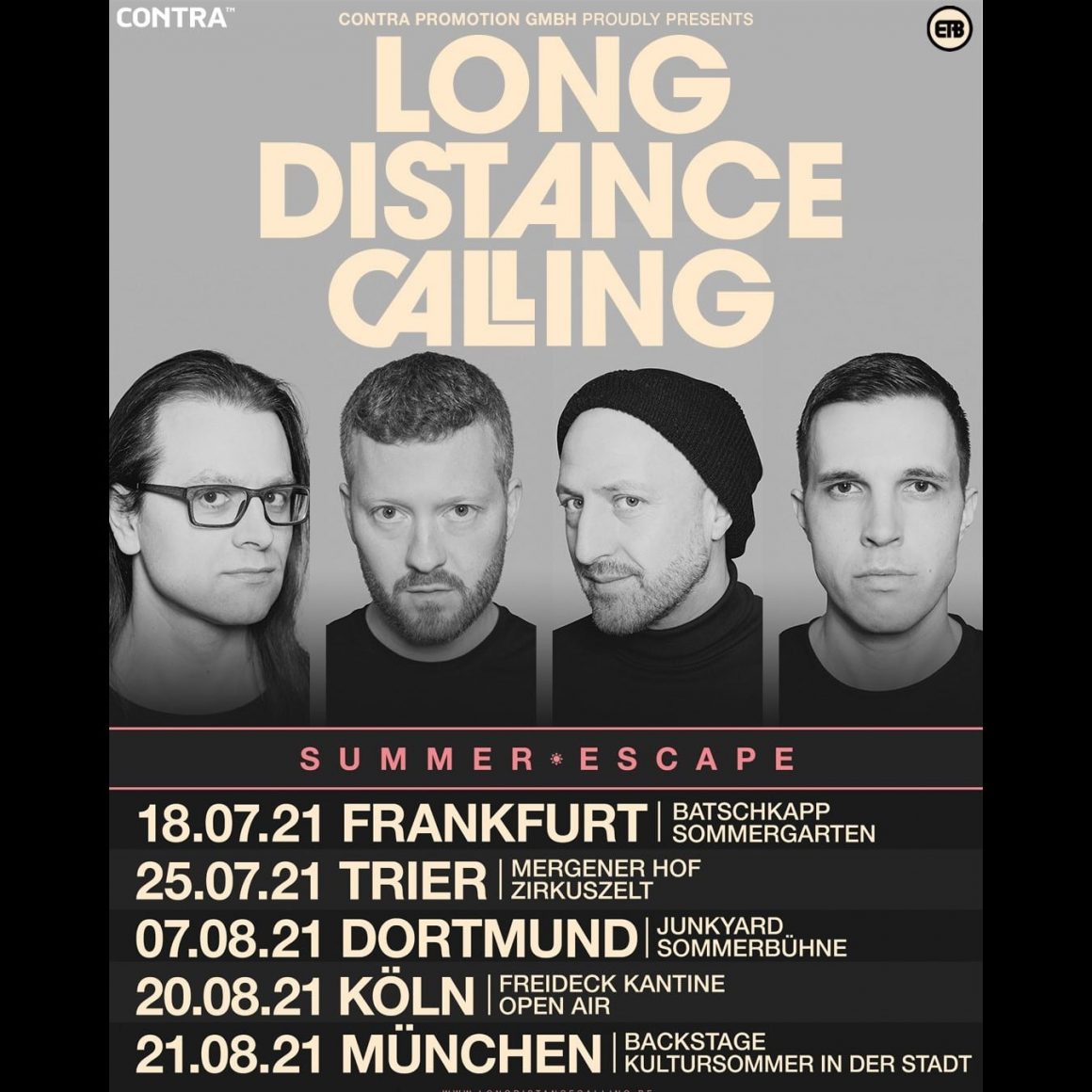 LONG DISTANCE CALLING: "Summer Escape"-Tour im Juli/August 2021 | News ...